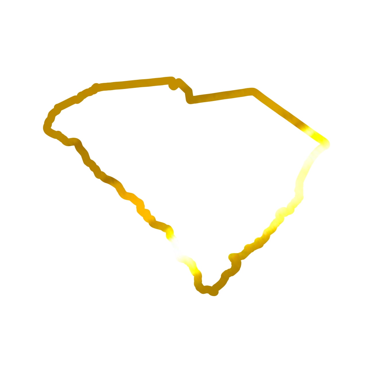 South Carolina Outline Sticker Decal Die Cut - Self Adhesive Vinyl ...