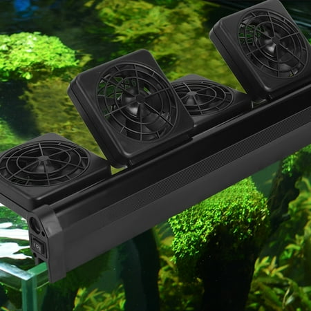 Fish Tank Fan, Two Speed Switch Aquarium Fan, Black Easy Installation ...