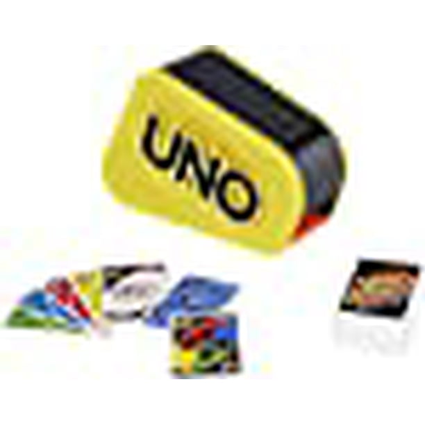 Mattel Games Uno Attack Mega Hit Card Matching Game with Random-Action ...