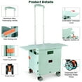 Green Pro Folding Utility Cart: Portable, Mobile, Rolling Crate w ...