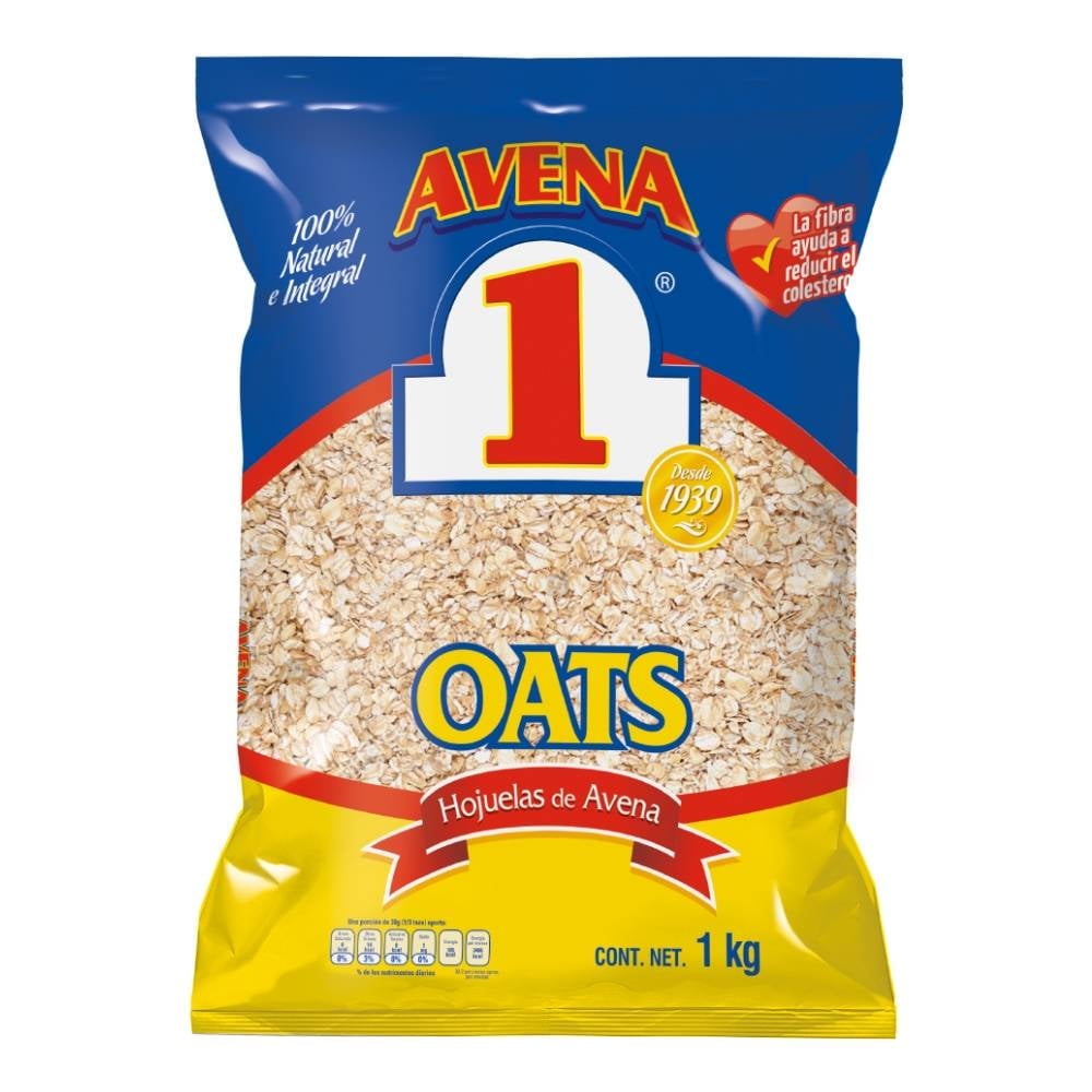 Hojuela de avena N1 1 kg | Walmart en línea