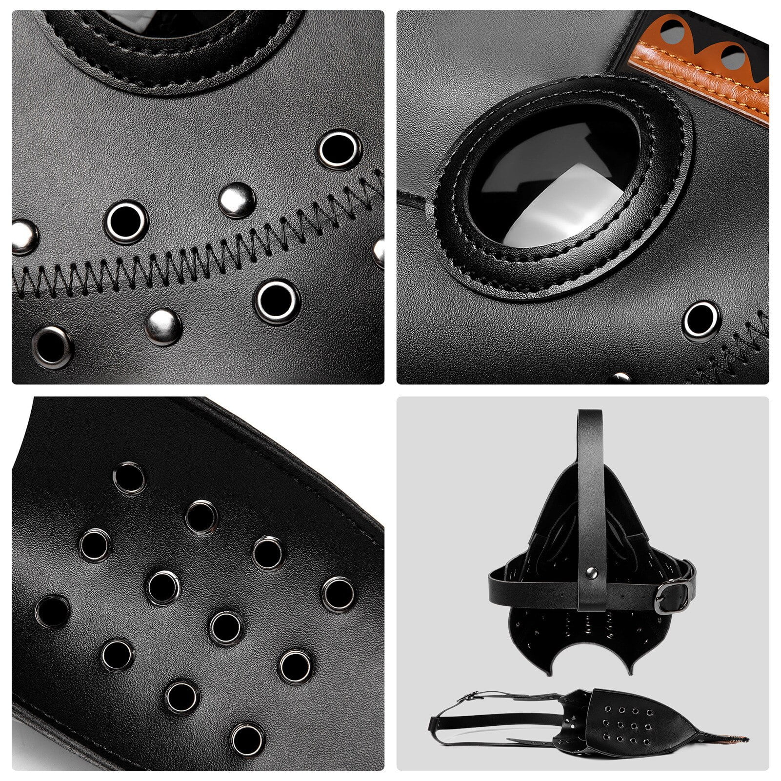 Plague Doctor Face Cover Accesorios para disfraces de Halloween Bird ...