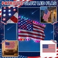 Smart Lighted American Flag 3x5 FT, Flag 4th of July Decorations Lights ...