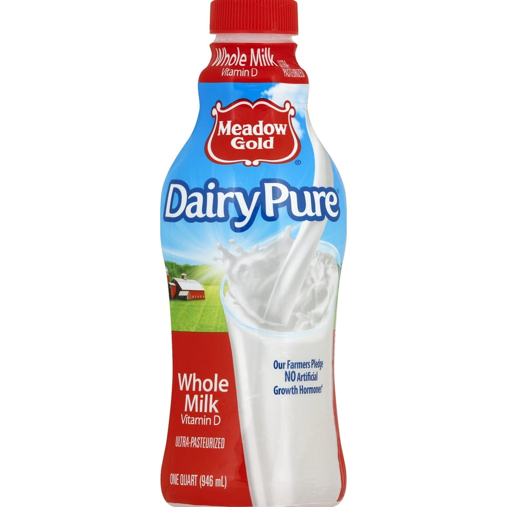 Dean's Dairy Pure Whole Milk, 1 Quart - Walmart.com - Walmart.com