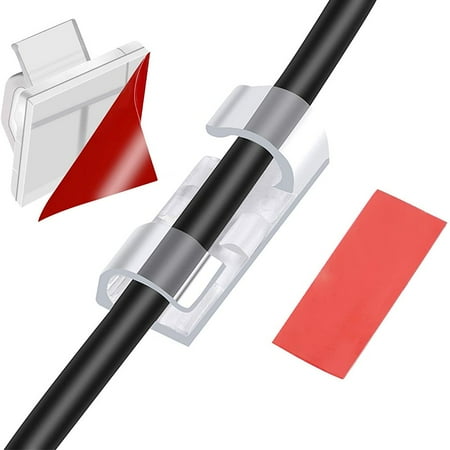 60 Pieces Adhesive Cable Clips Wire Clips Cable Wire Management Wire ...