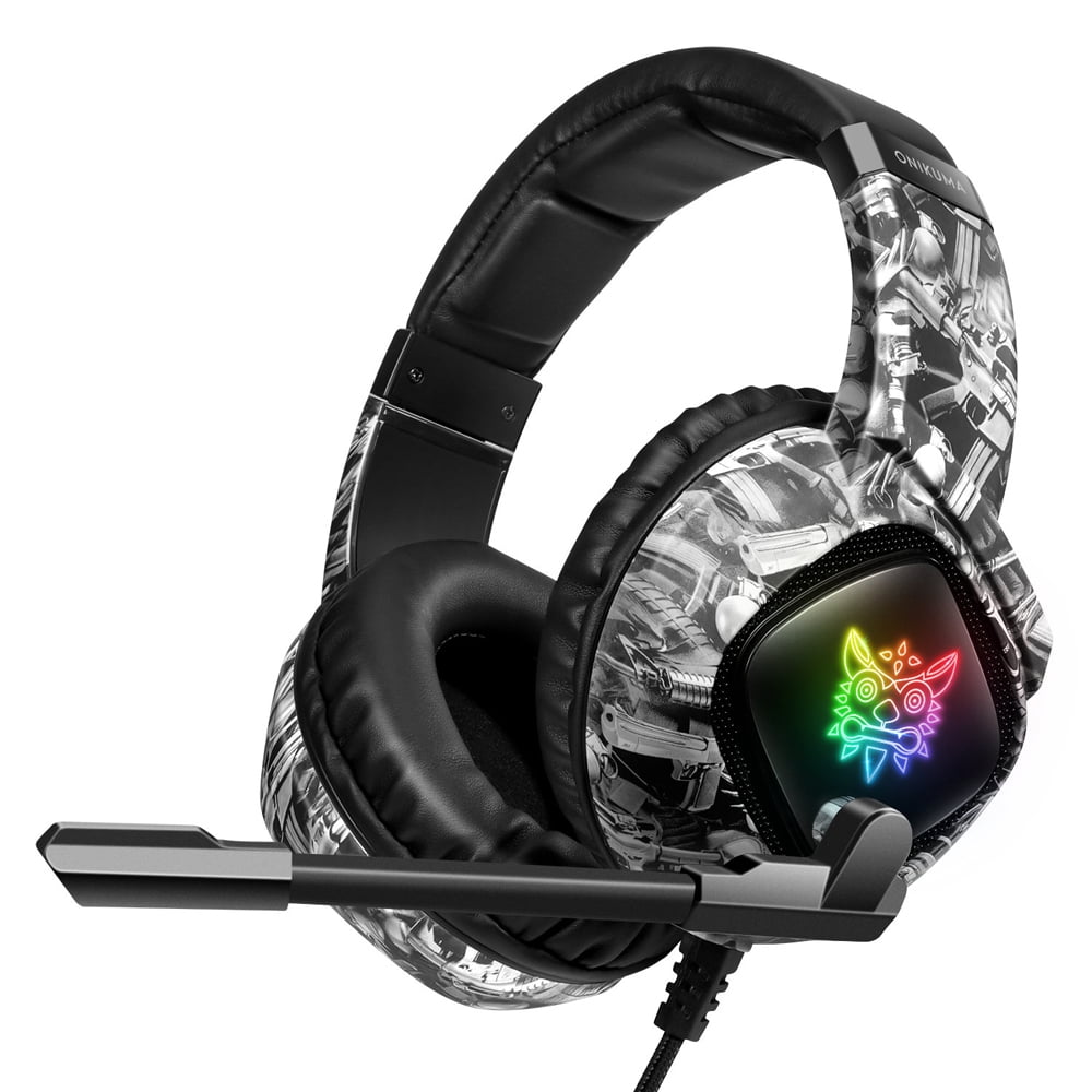 ONIKUMA K19 3.5mm Wired Gaming Headset Over Ear Headphones Noise ...