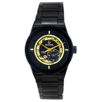 Bulova Men's Millennia Wrist Watch, Black Ceramic, Automatic, 21-Jewel ...