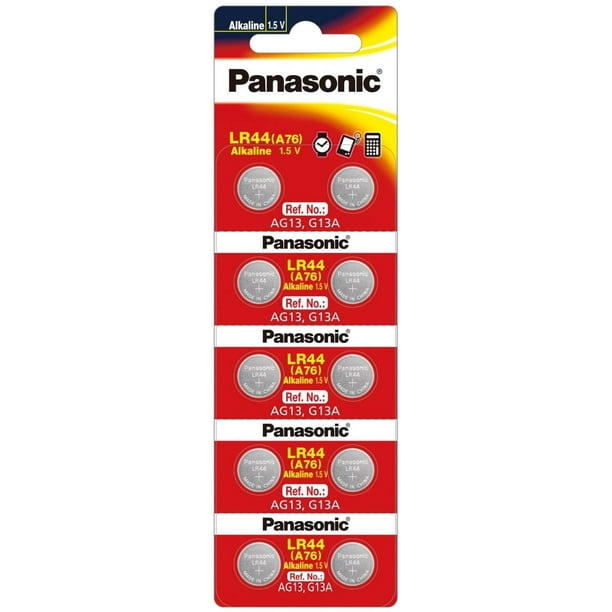PILA PANASONIC LITIO LR44 TIRA CON 200 UNIDADES 1.5V Panasonic ECOM218 | Walmart en línea
