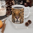 Lovesout Funny Gifts Large Leopard Big Face Coffee Mug White Ceramic ...