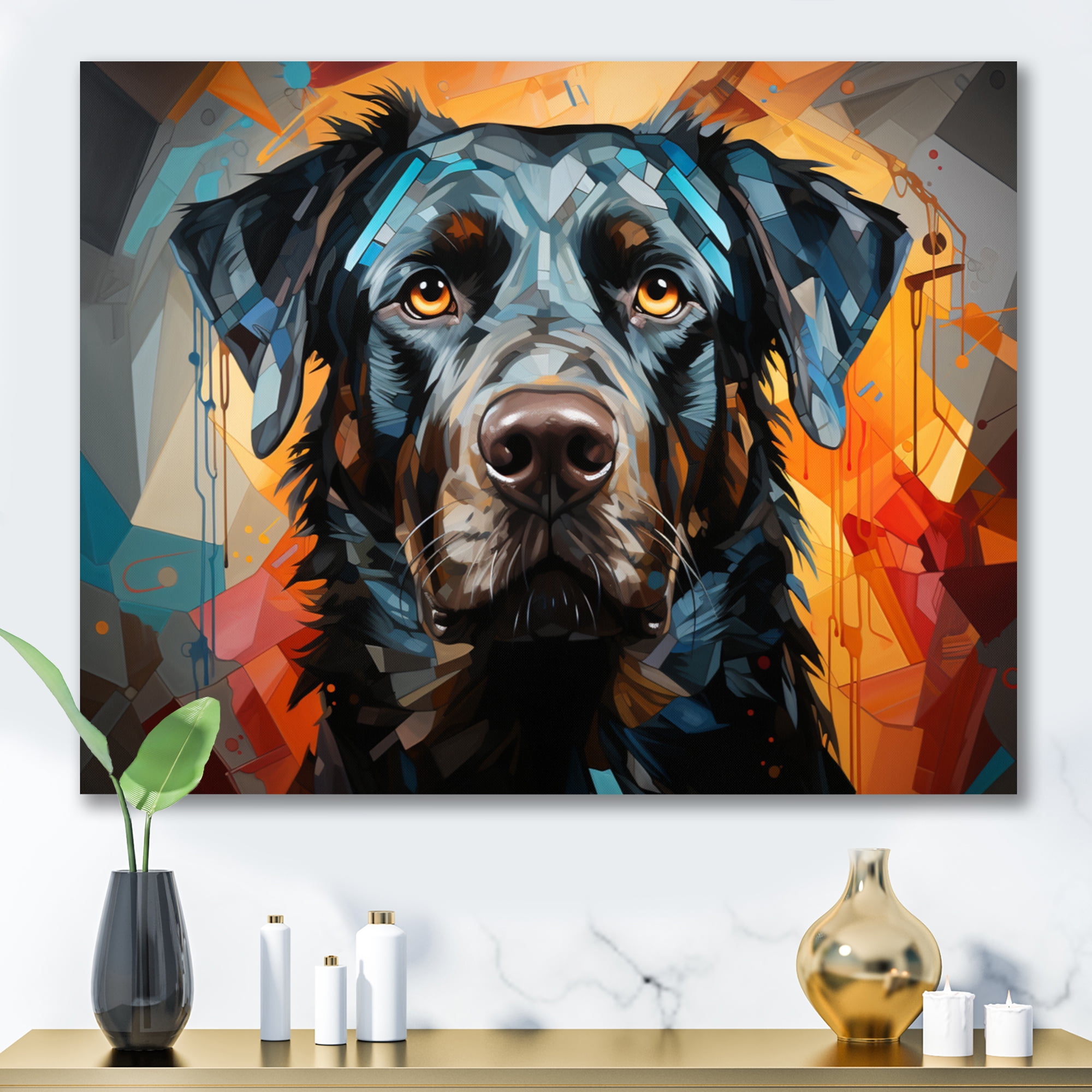 Click here for Designart Dog Wall Art  Canine Popart Dog Inquisit... prices