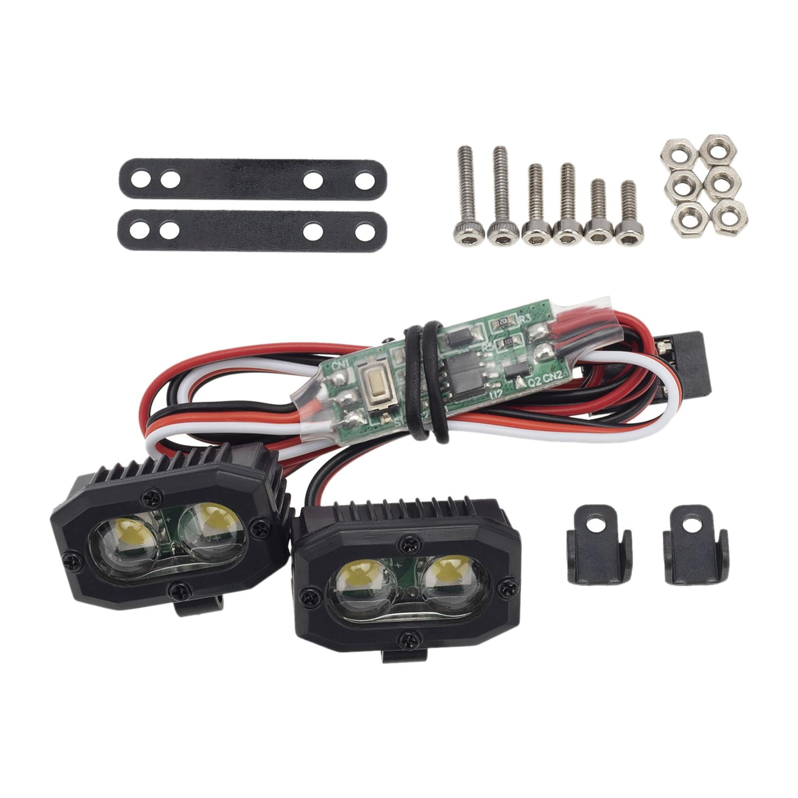 RC Replacement Bumper Lights LED Lights RC Headlights for MST 1:8 DIY ...