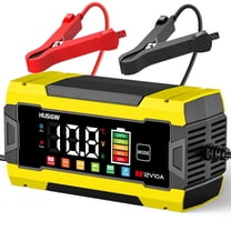 HUSGW 12V 10A Smart Battery Charger, Color Screen, Matte Surface, US ...
