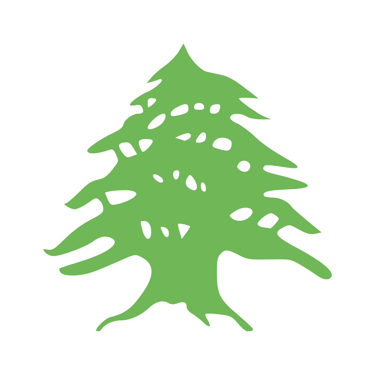 Cedar Tree Sticker Decal Die Cut - Self Adhesive Vinyl - Weatherproof ...