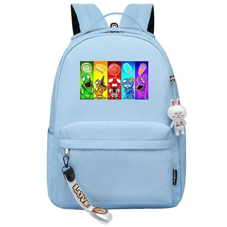 Rainbow friends backpack bag Lightweight Fashion Cartoon Casual Student ...