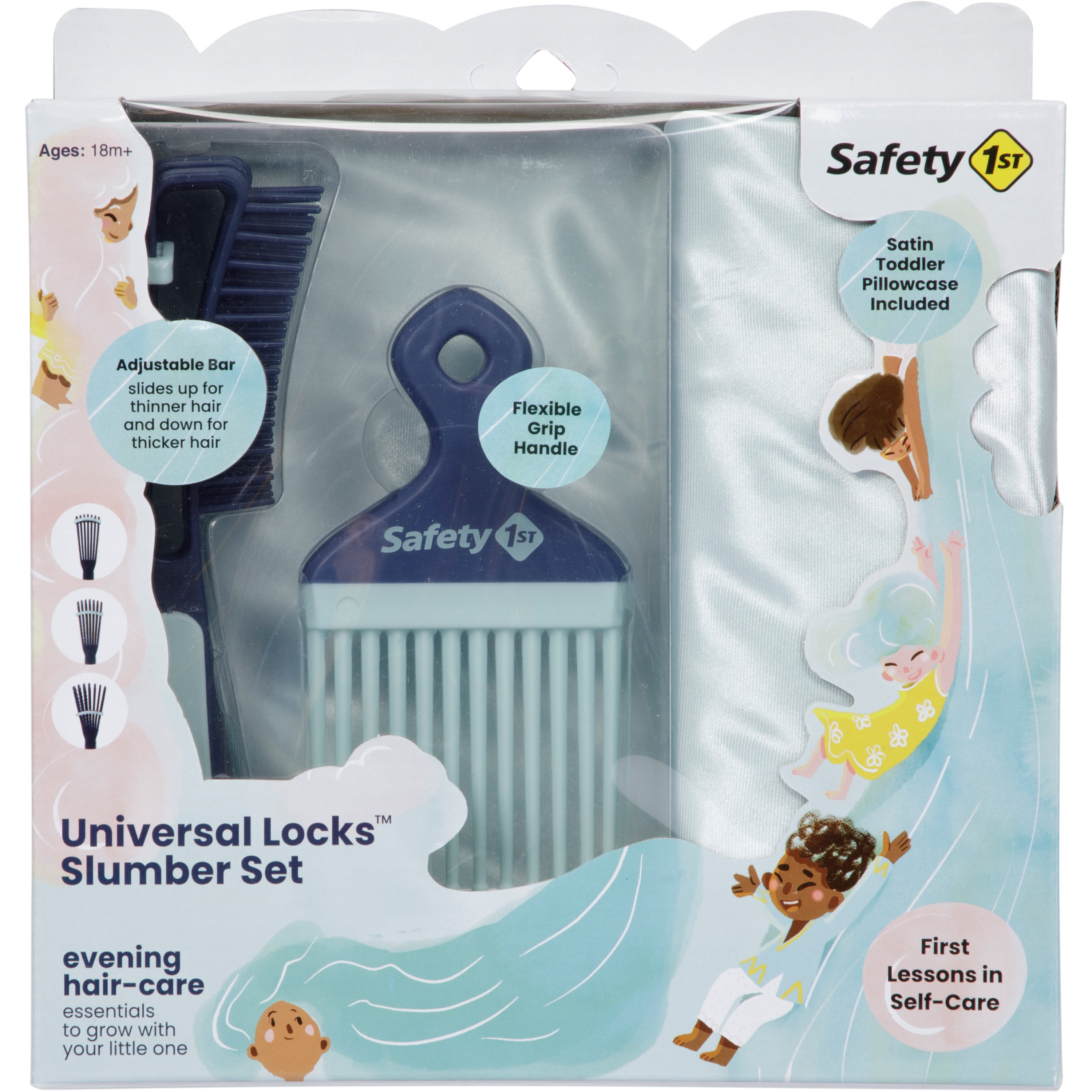 Safety 1st Universal Locks Brush and Comb Slumber Set, Blue - Walmart.com