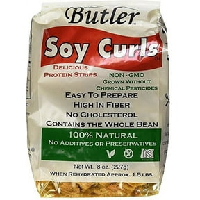 Butler Foods Healthy Cooking Soy Curls, 8 Ounce - High Protein, Non-GMO ...