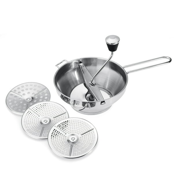 Grtsunsea Stainless Steel Food Mill with 3 Different Mixing Blade ...