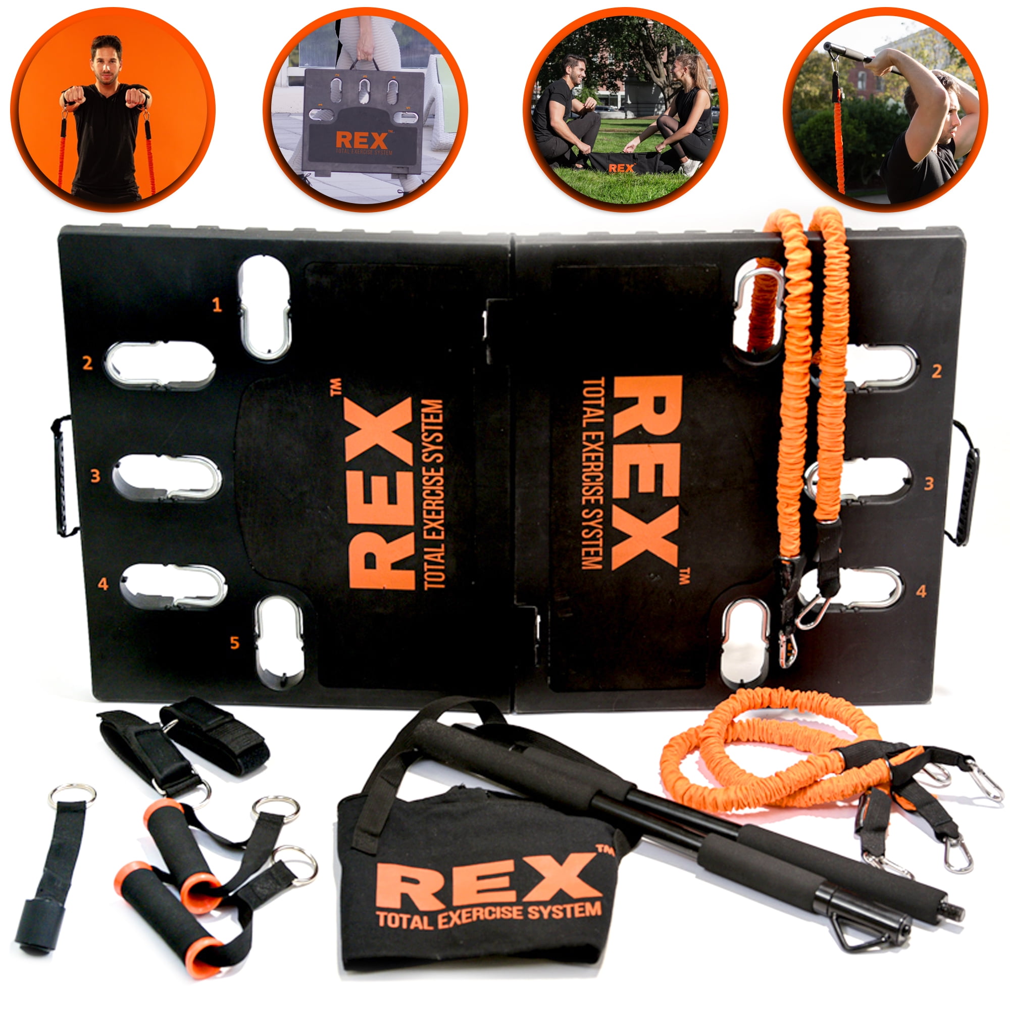 REX Portable Home Gym Resistance Exercise Machine - Walmart.com