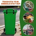 2 PCS Adjustable Dual-Claw Trash Can Lock Strap - Bear/Raccoon/Dog ...