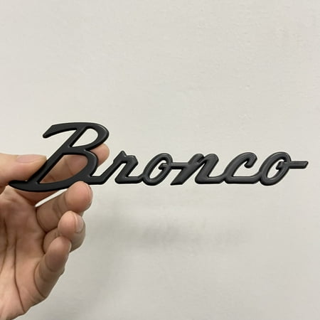 LINHAO 2 Pack Bronco Car Chrome Emblems, 3M Metal Stickers, 3D Raised ...
