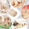 100Pcs Wood Craft Sticks Half Round Dowel Rod for Braiding Tapestry ...