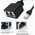 QD-Gotrays RJ45 Ethernet Splitter, 1 Male to 2 Female Network Adapter ...
