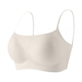 ATOYSOY Wireless Bras for Women No Underwire Thin Strap U Neck Seamless ...