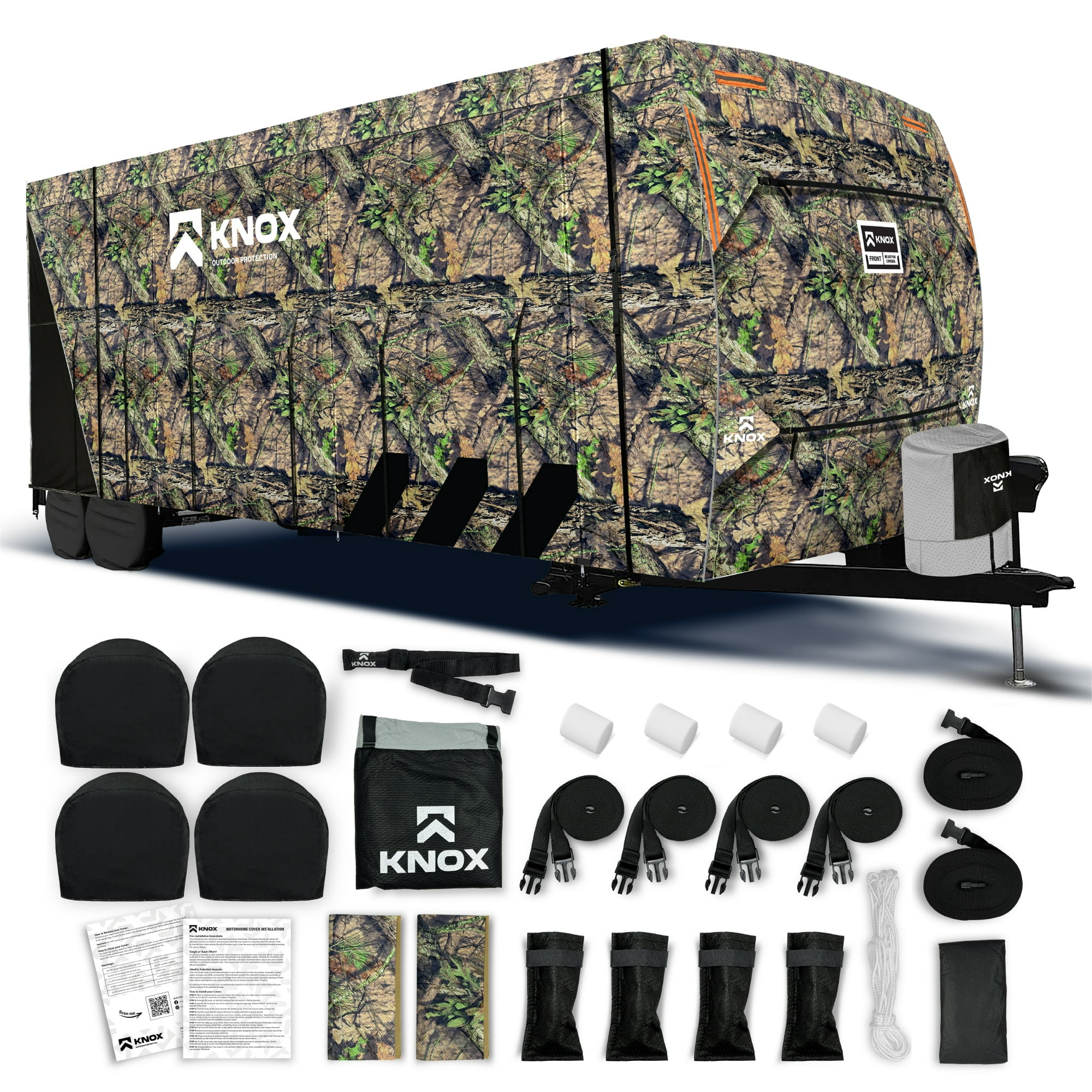 Click here for Knox 3rd Gen Camouflage Travel Trailer Cover  Anti... prices