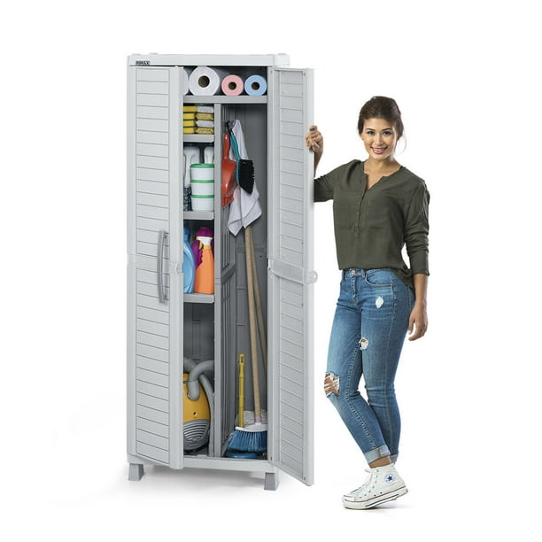 Armario Gabinete Organizador Estante Plástico Exterior Rimax | Bodega ...