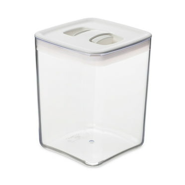 Click Clack Clear Pantry Canister with White Lid, 1.6 Quart - Walmart.com