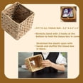 RIHJIN-Tissue Box Holder - Square- Rattan Wicker Tissues Cube Box Cover ...