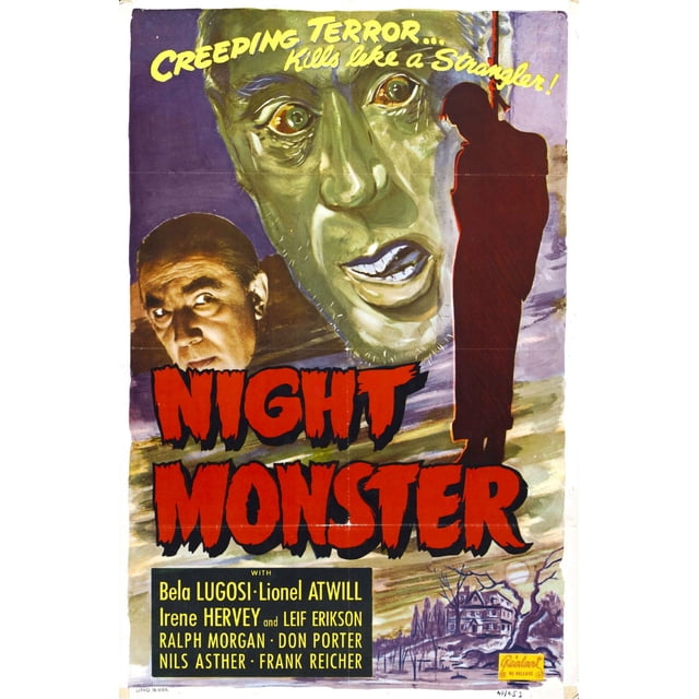 Night Monster Movie Poster 16x24 Poster Medium Art Poster 16x24 ...