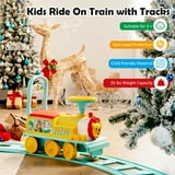 Gymax 6V Electric Kids Ride On Train Motorized Train Toy w/ Track & 6 ...