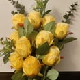 Artificial Roses，Lifelike Single Stem Fake Roses with Natural Petal ...