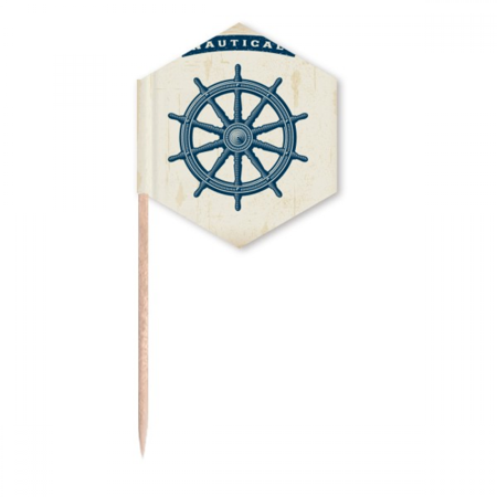 Rudder Exploration Military Ocean Army Toothpick Flags Cupcake Picks ...