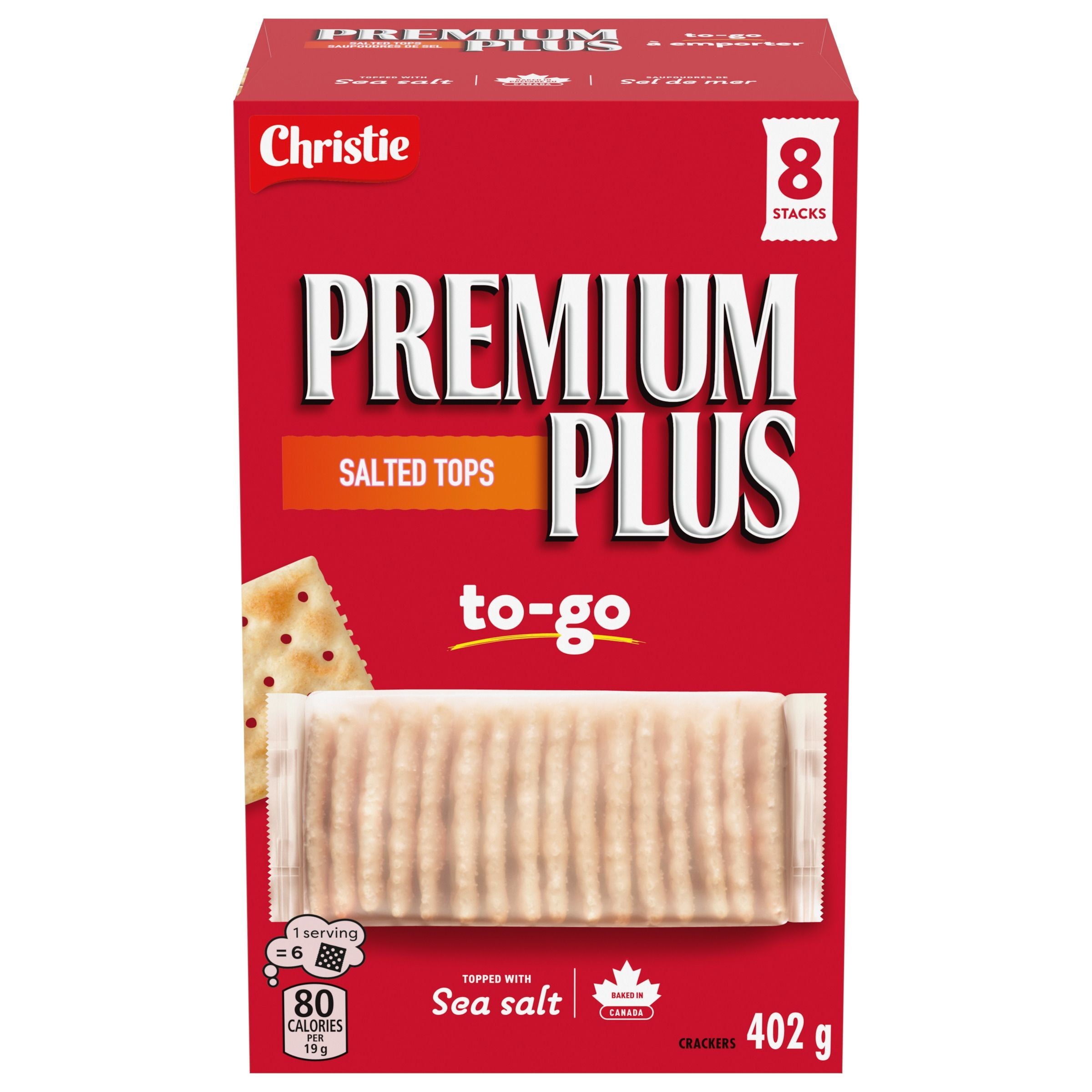 PREMIUM PLUS TO- GO SALTED, Pack of 8 individually wrapped cracker ...