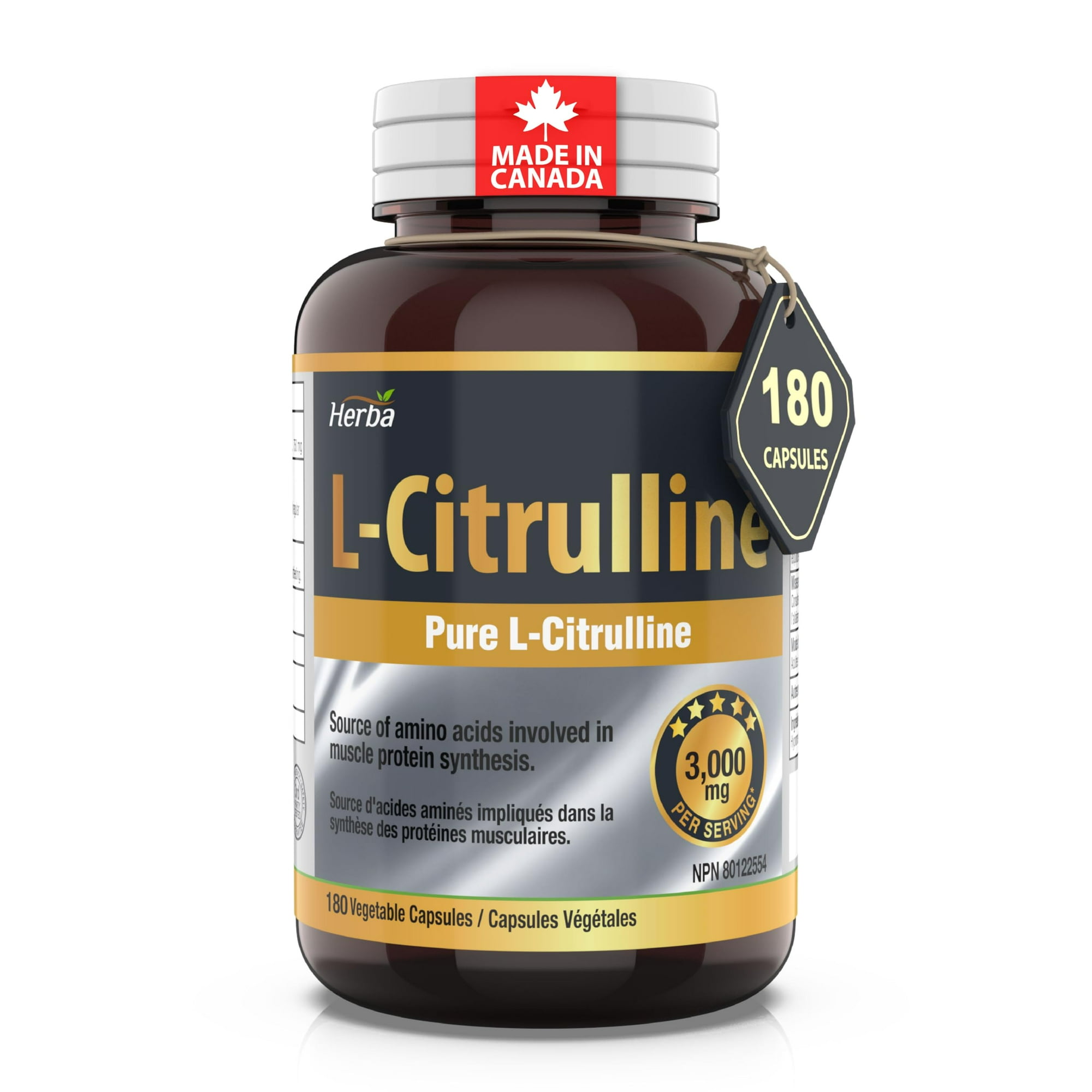 Click here for Herba L-Citrulline Capsules 750mg - 180 Vegetable... prices