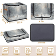 ADECORIVY Winter Snow Fabric Storage Bin with Lid, Decorative Closet ...