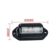 2X 6 LED License Number Plate Light Lamps For Truck Lorry SUV 12/24V ...