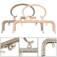 2Pcs 2 Colors Iron Purse Frame Handle for Bag Sewing Craft Tailor Sewer ...