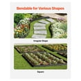 Steel Landscape Edging 5 Packs 39x5in, Rust-Proof Garden Border, Black ...