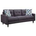Watsonville 2-piece Cushion Back Living Room Set Grey - Walmart.com