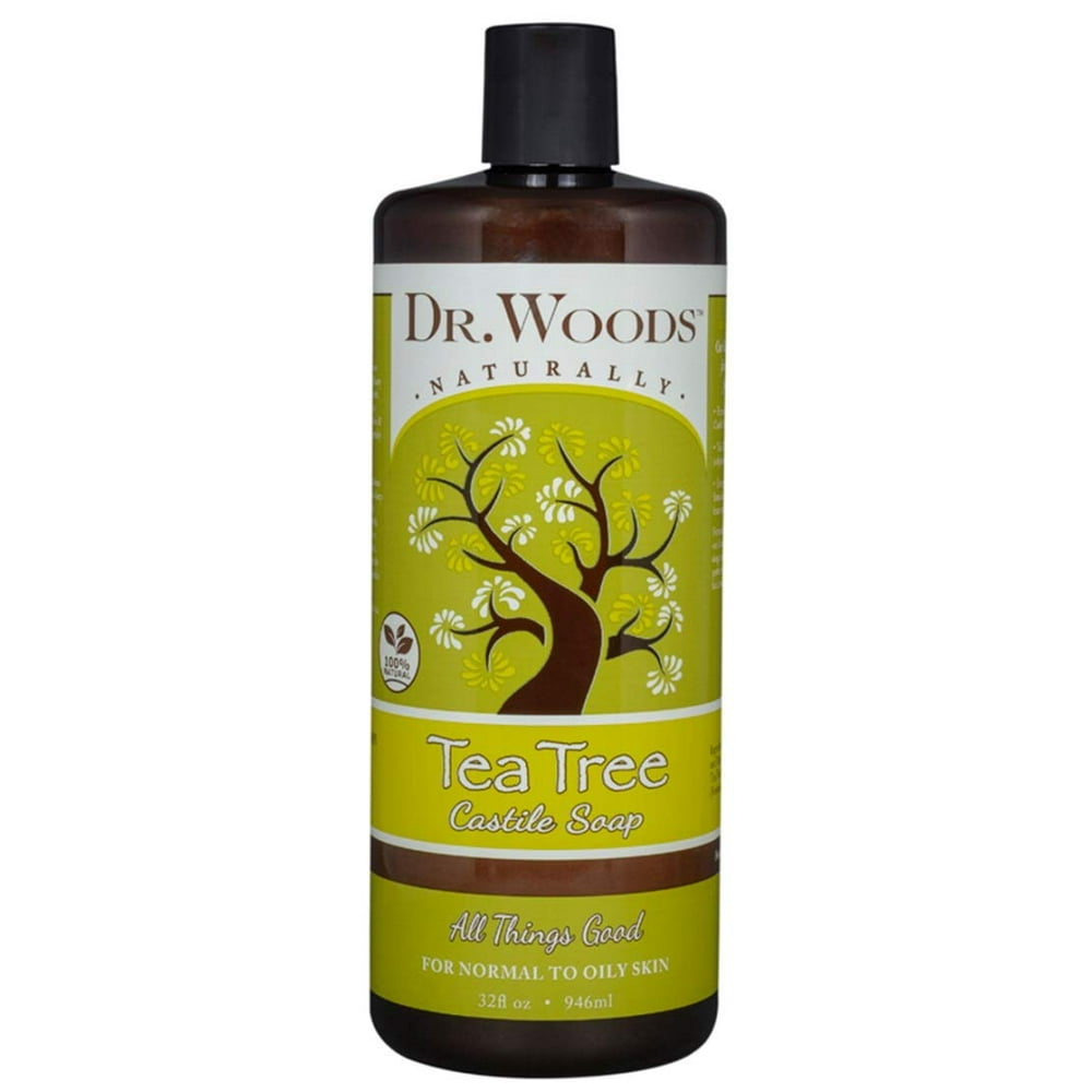 Dr. Woods Pure Castile Soap Tea Tree, 32 fl oz - Walmart.com - Walmart.com