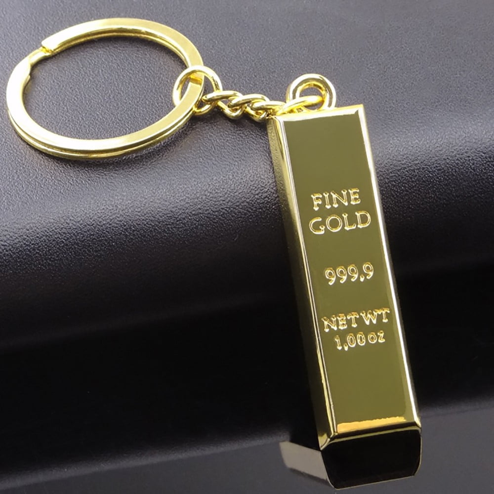 Click here for Egnmcr Keychains Gold Alloy Gold Bullion Key Chain... prices