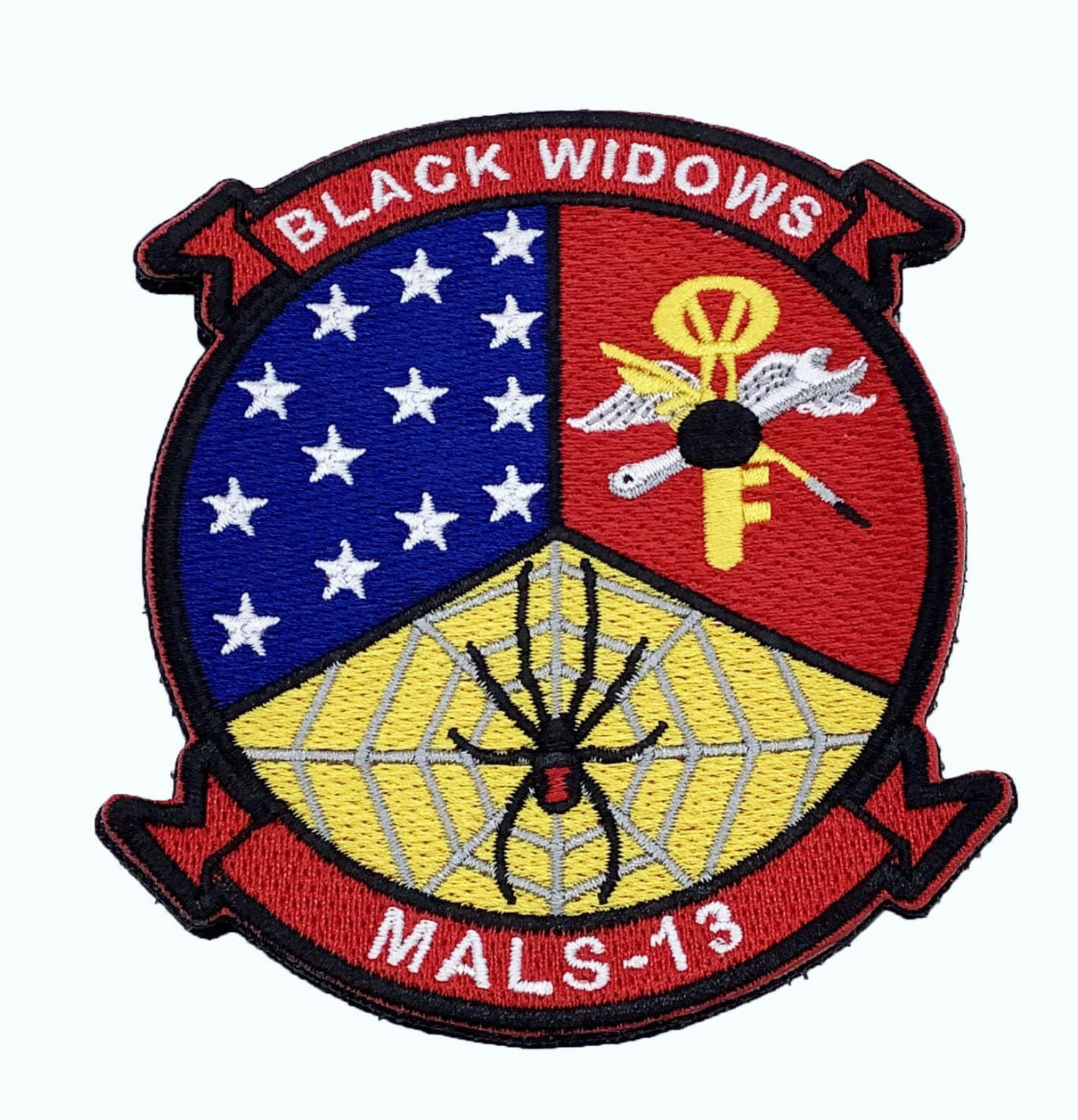 MALS 13 Black Widows Patch – Plastic Backing - Walmart.com