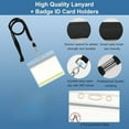 Clear Plastic & Flat Neck Lanyards with Swivel Hook - Durable ID Card ...