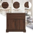 Gymax Buffet Sideboard Server Cupboard Cabinet Console Table W/ Storage ...