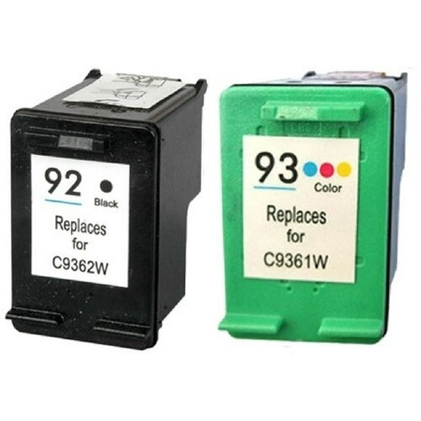 Compatible with HP 92 Black (C9362W) and HP 93 Color (C9361W ...