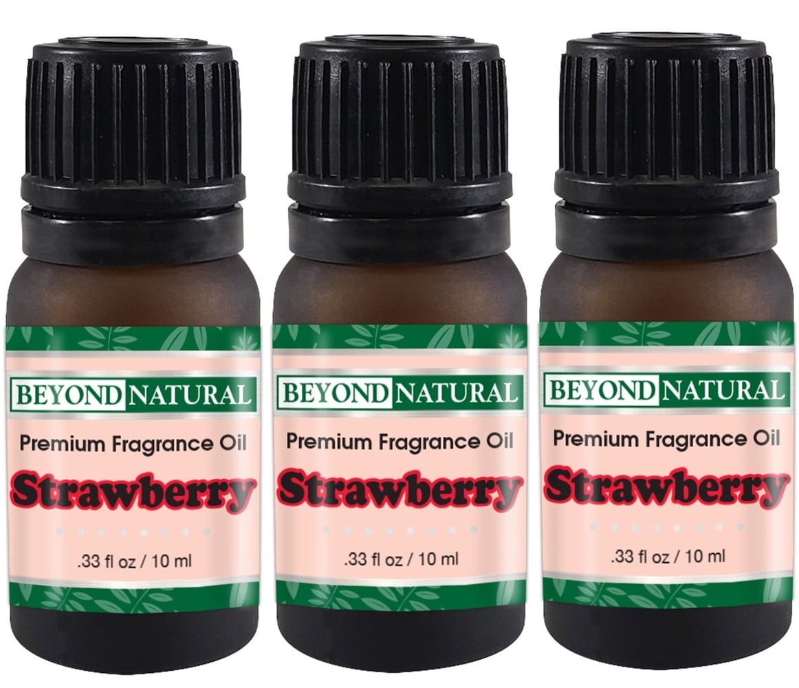 Strawberry Fragrance Oil ( 3 x 10 ml ) 100% Pure Aromatic Scented ...
