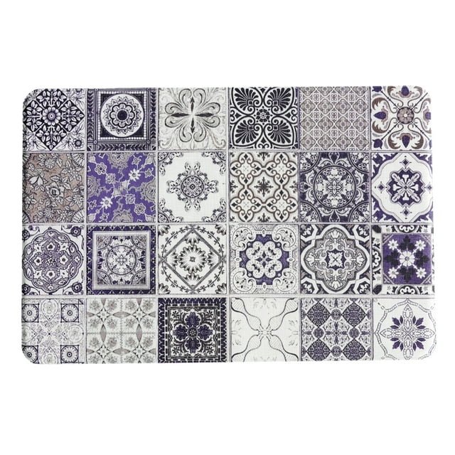 The Rug Hub Purple 24"X36" Padded Comfort Rubber Anti Fatigue Floor Mat ...